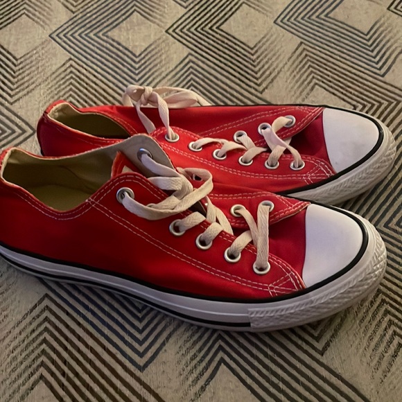 Converse | Shoes | Red Low Top Converse | Poshmark